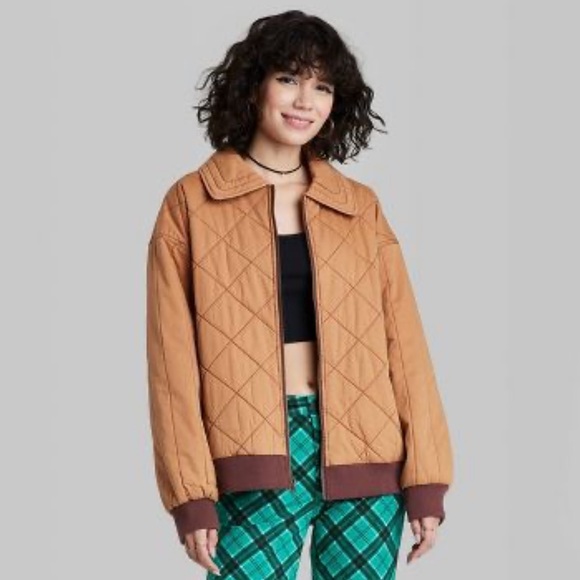 wild fable | Jackets & Coats | Wild Fable Oversized Woven Quilted ...